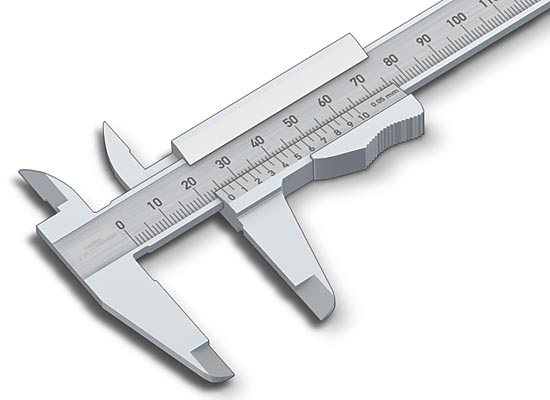 Messchieber-Grafik zur genauen Erklärung der Nonius-Ablesung-